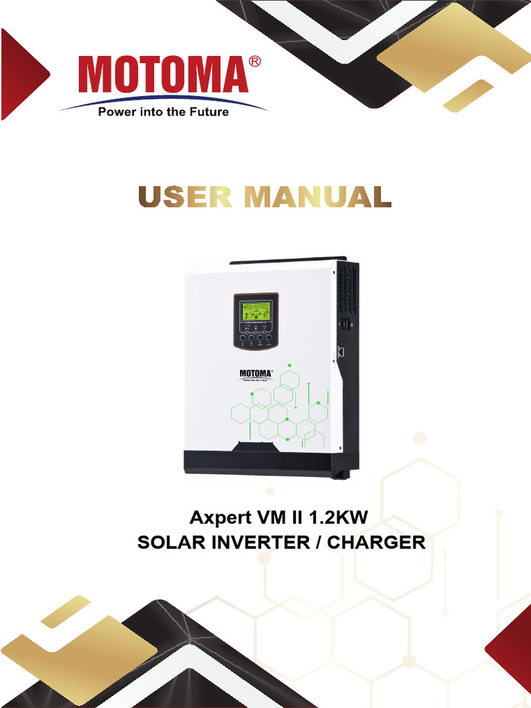 Axpert VM II 1.2KW Inverter Manual | PDF | Battery Charger | Power Inverter