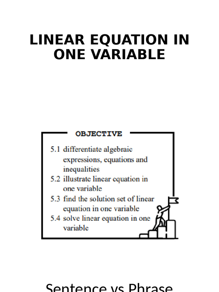 Q2L3 Linear Equation in One Variable | PDF