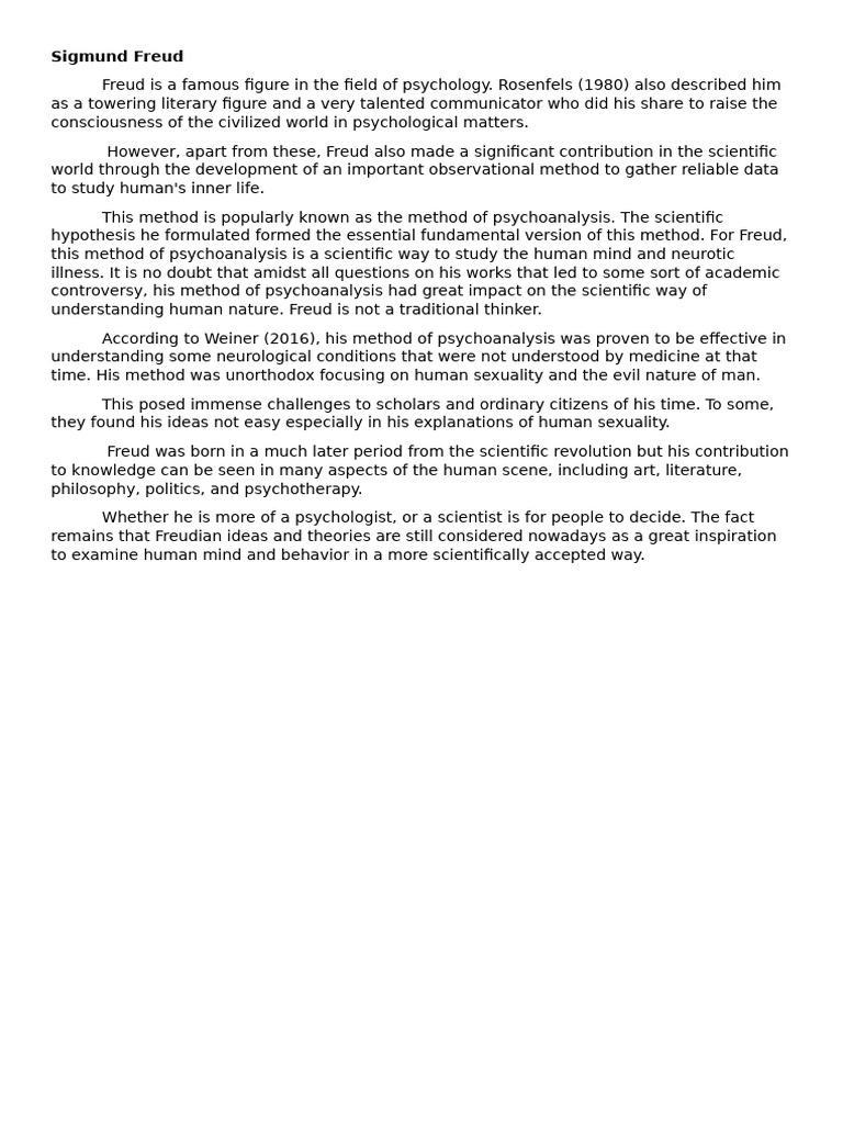 Sigmund Freud | PDF