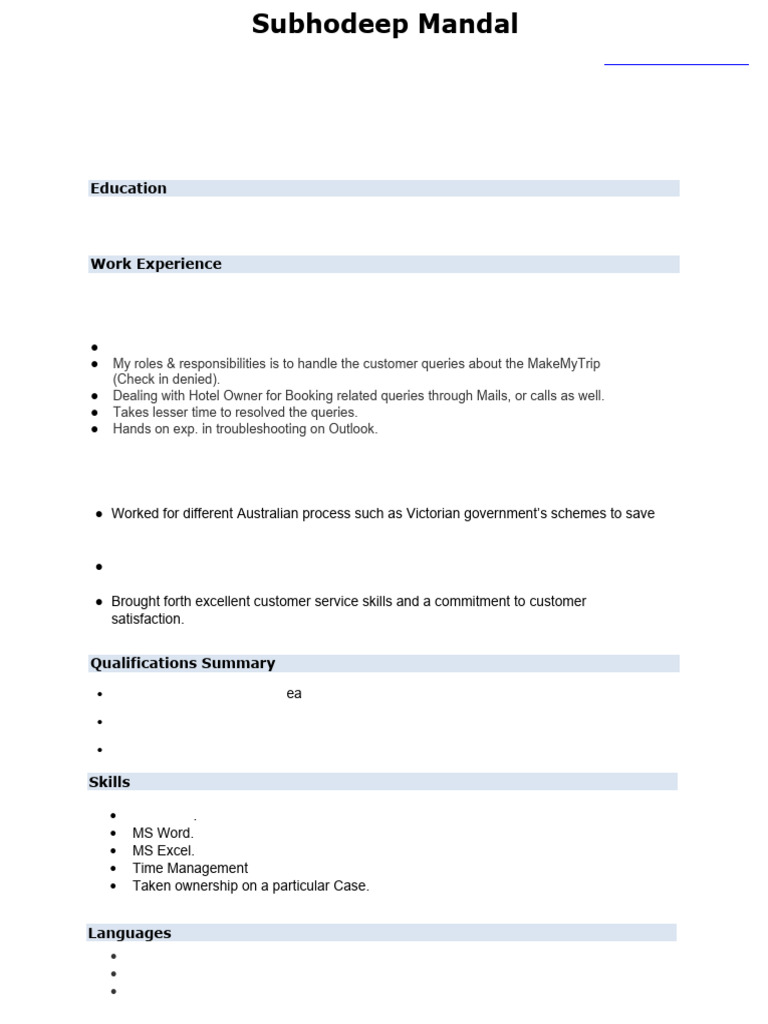 Subhodeep Resume | PDF