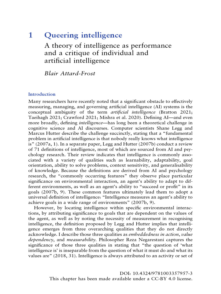 01 - Queering Intelligence | PDF