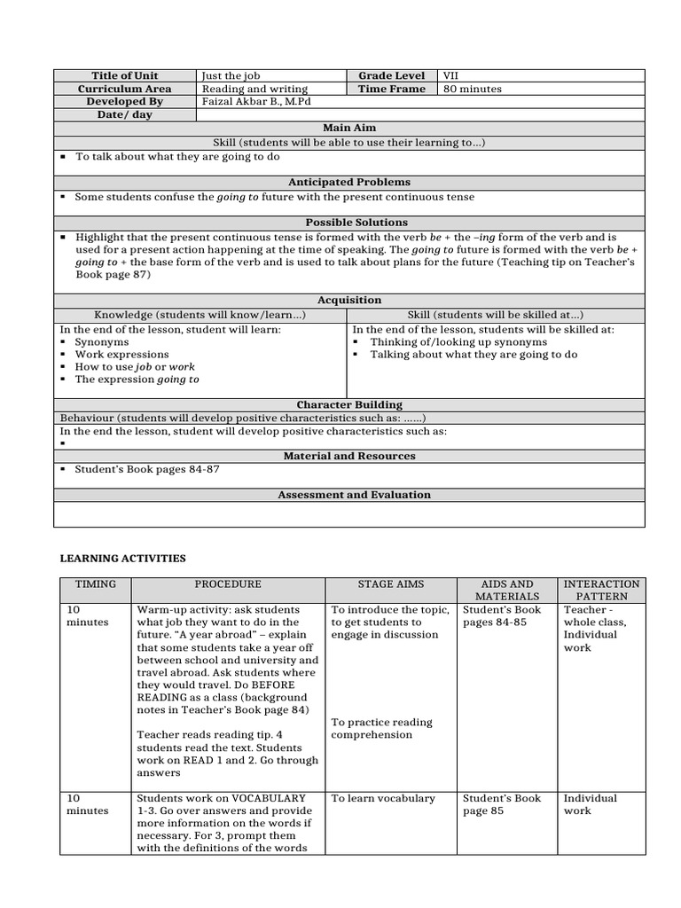 Aim High 1 - Chapter 10 | PDF