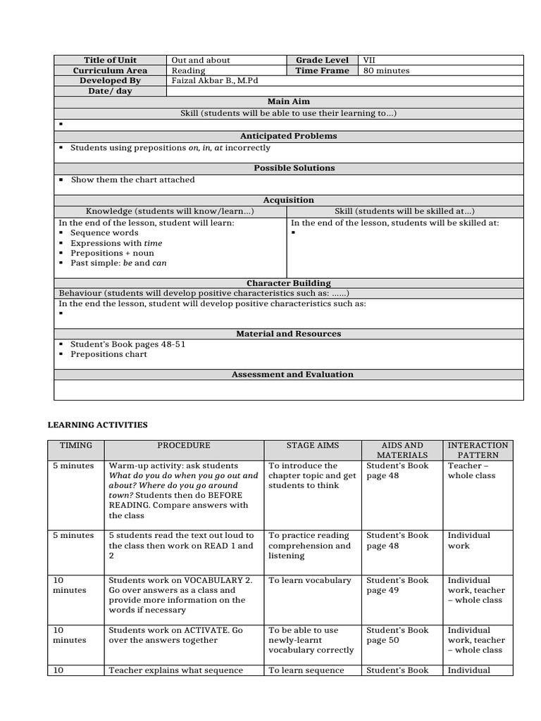 Aim High 1 - Chapter 6 | PDF