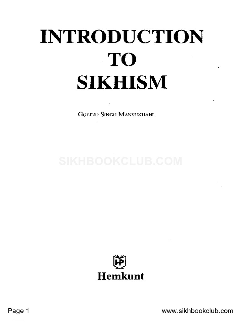Introduction To Sikhism - Mansukhani | PDF