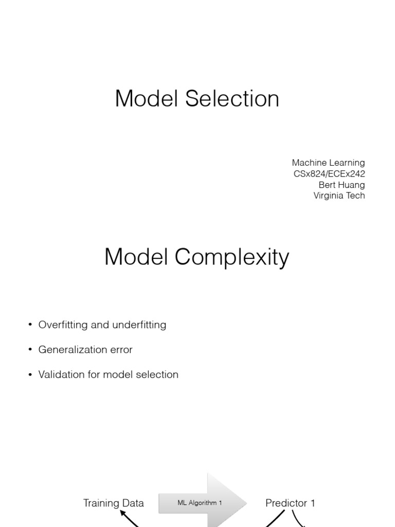 1.3-Model Selection | PDF