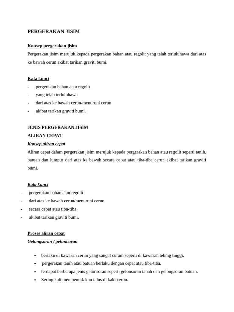 2.4 Pergerakan Jisim | PDF