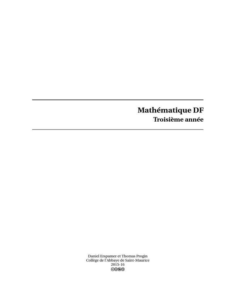 Cours Math 3e | PDF