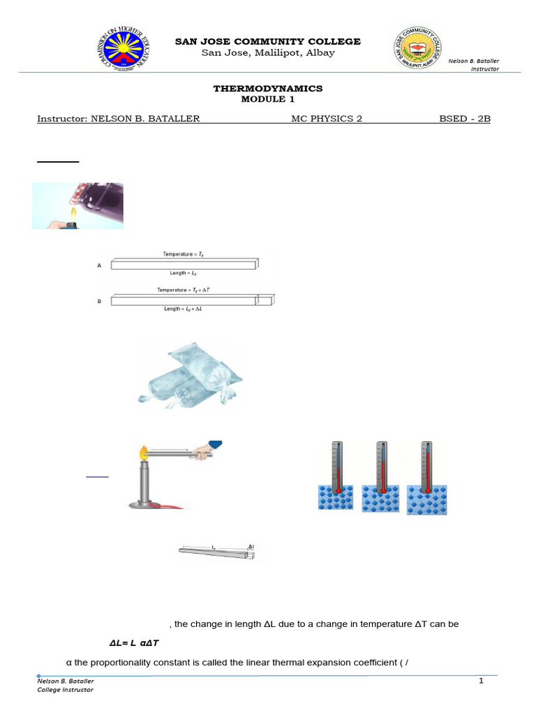 Thermal Expansion in Physics Module | PDF | Thermal Expansion | Metrology