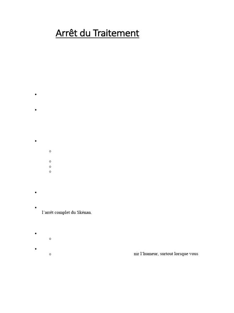 Arrêt Traitement M | PDF