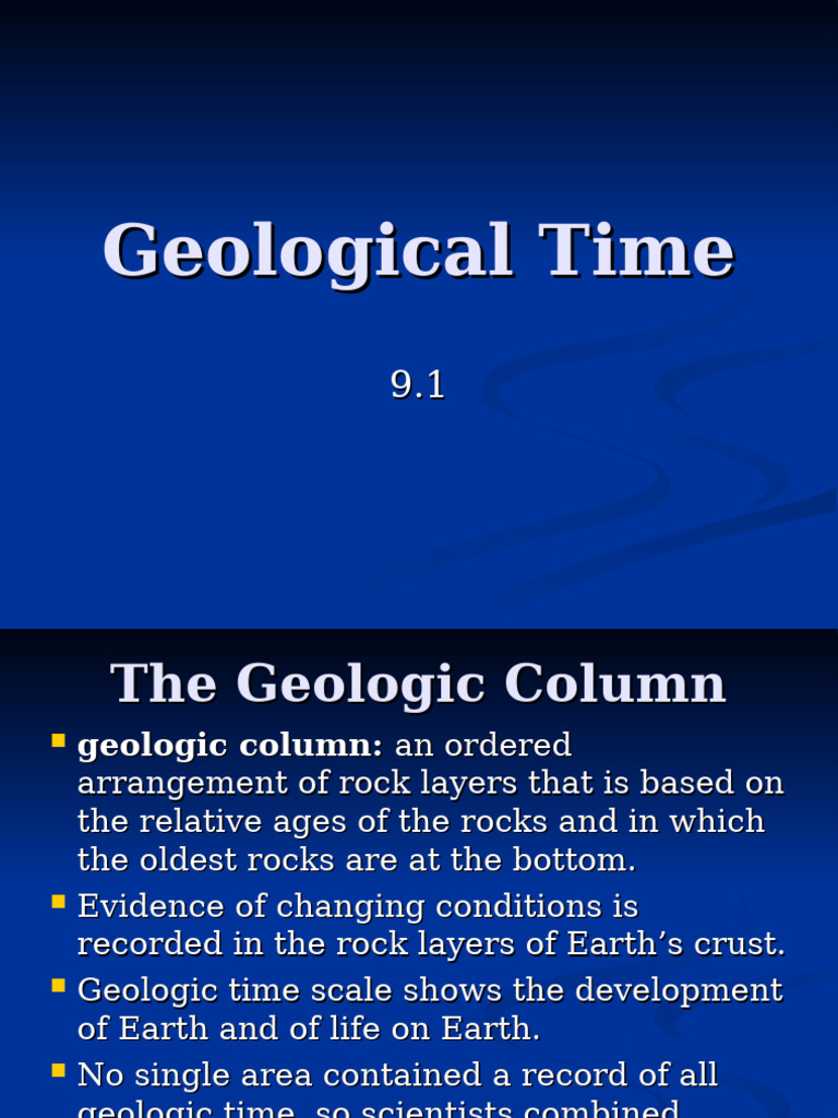 Geological Time 9.1 | PDF