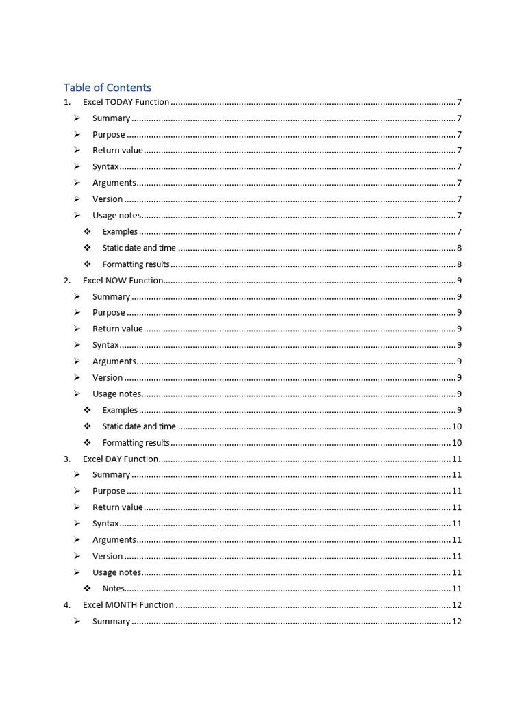 Date Time Function | PDF