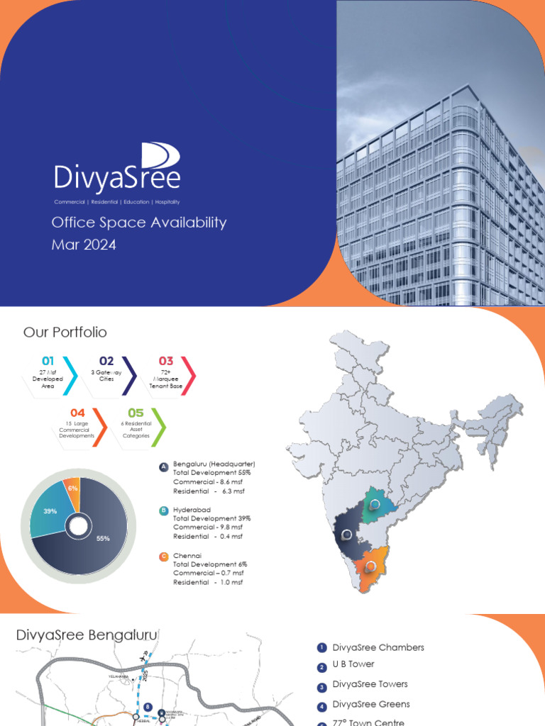 DivyaSree Space Availability - Mar24 BLR | PDF
