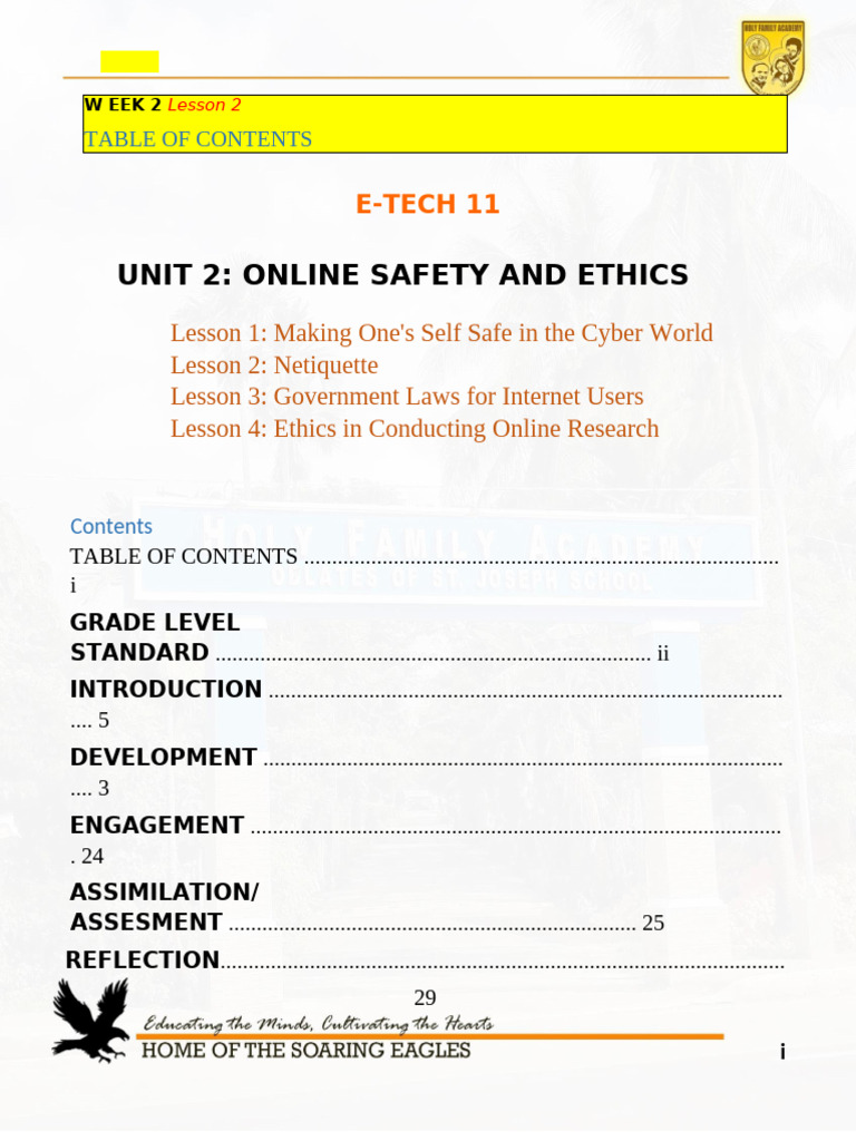 E-Tech - Lesson 2 - 0 | PDF