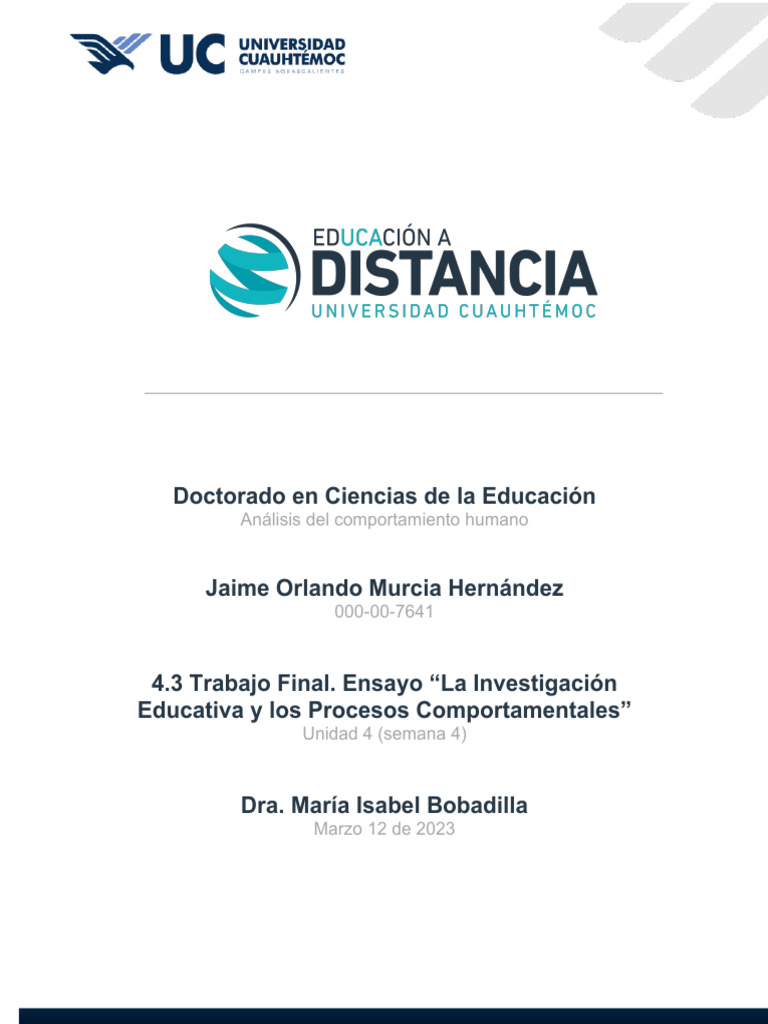 Murcia Hernandez - Act4.3 | PDF