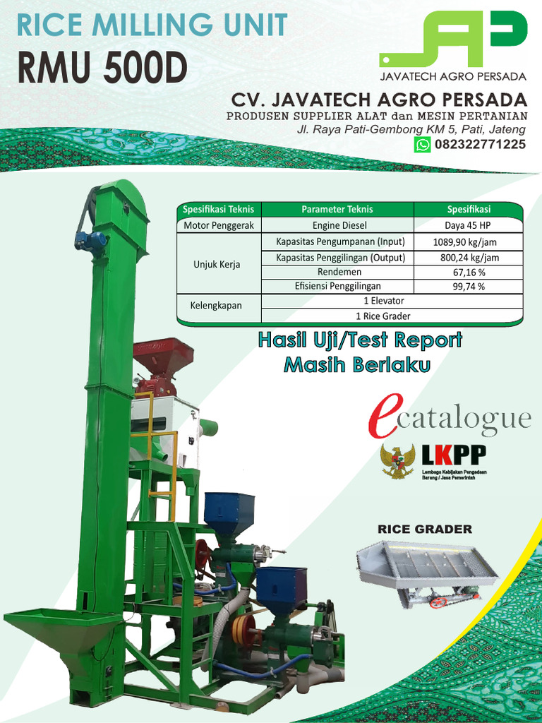 Brosur RMU Single Elevator 45 HP | PDF