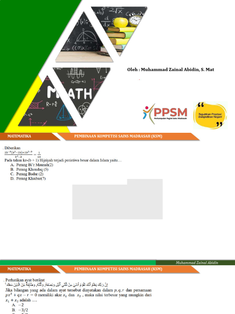 (Note) Aljabar (KSM - MTs1) (Autosaved) | PDF