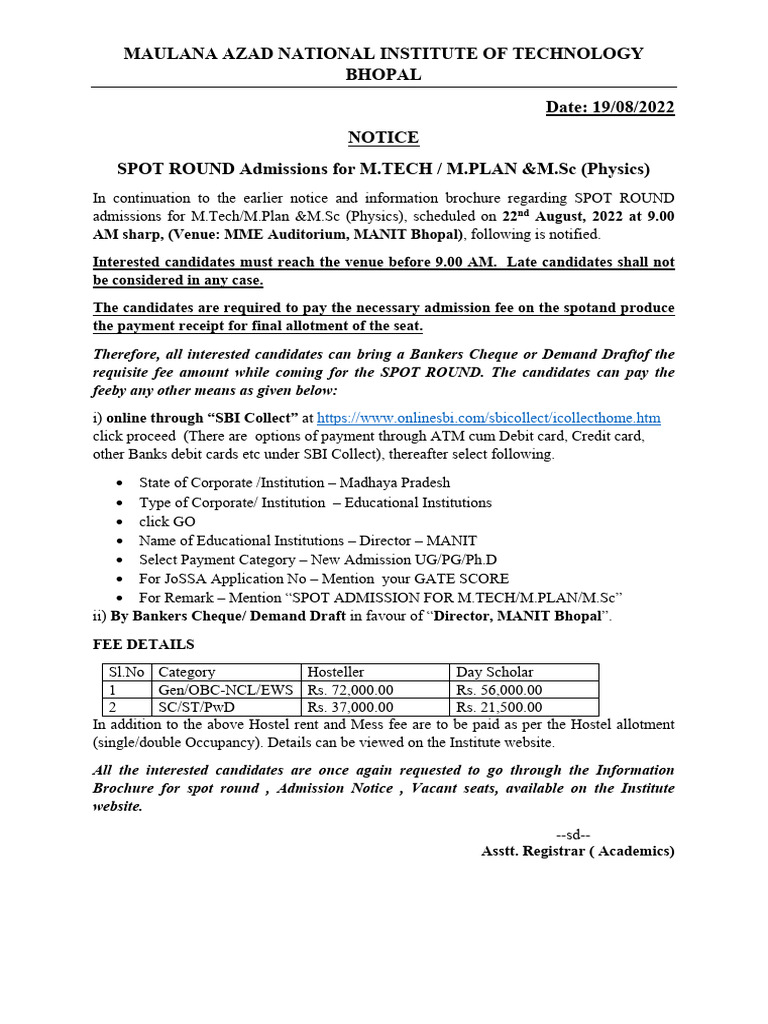 Spot Round Notice (Revised) | PDF