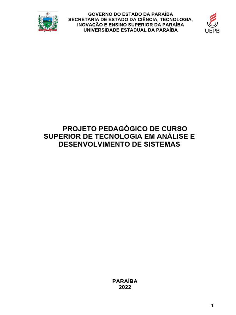 PPC Tecnologia em Analise e Desenvolvimento de Sistemas Atualizado | PDF PPC Tecnologia em Analise e Desenvolvimento de Sistemas Atualizado | PDF