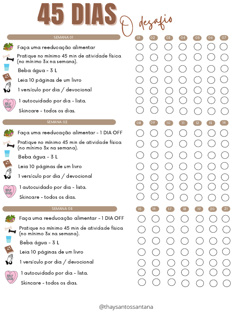 Desafio 45 Dias | PDF