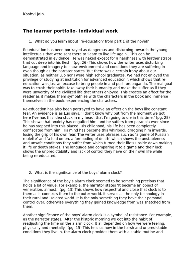 English Learner Portfolio | PDF