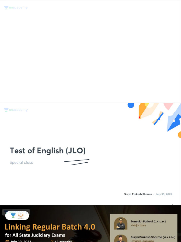 Test of English JLO With Anno | PDF
