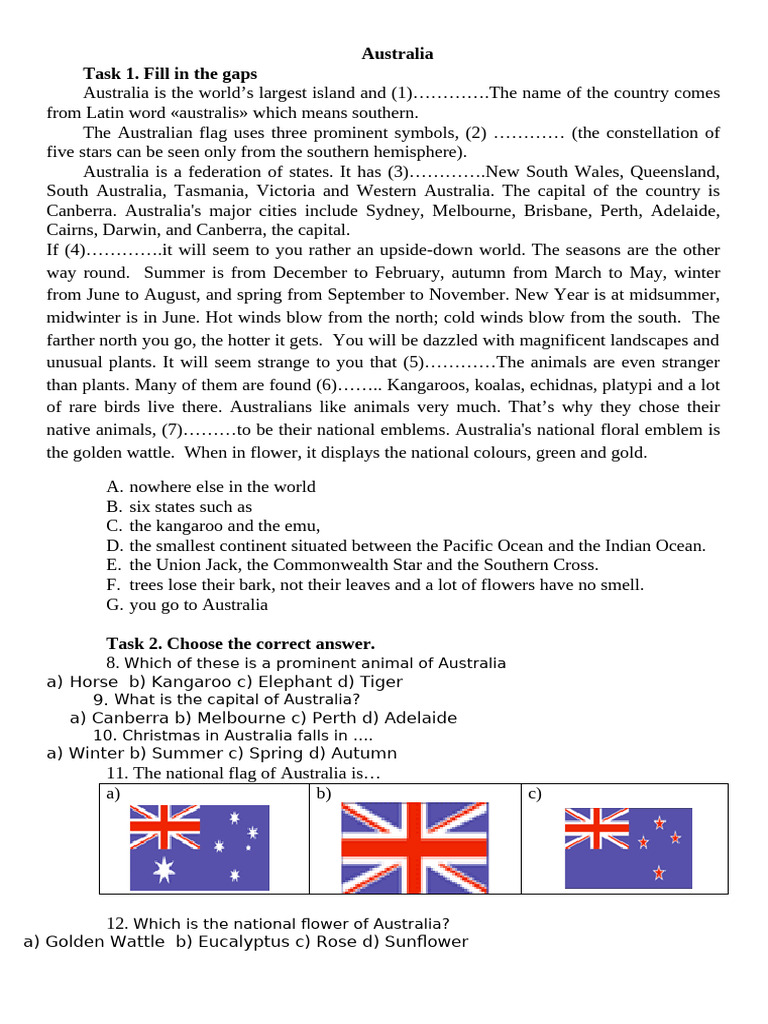 Australia Test | PDF