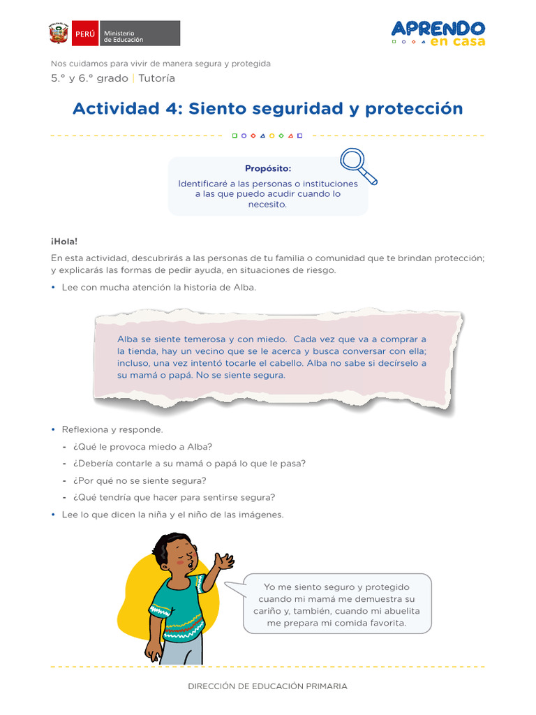 Exp8 Primaria 5y6 Seguimosapren Tutoria Expa Act4 | PDF