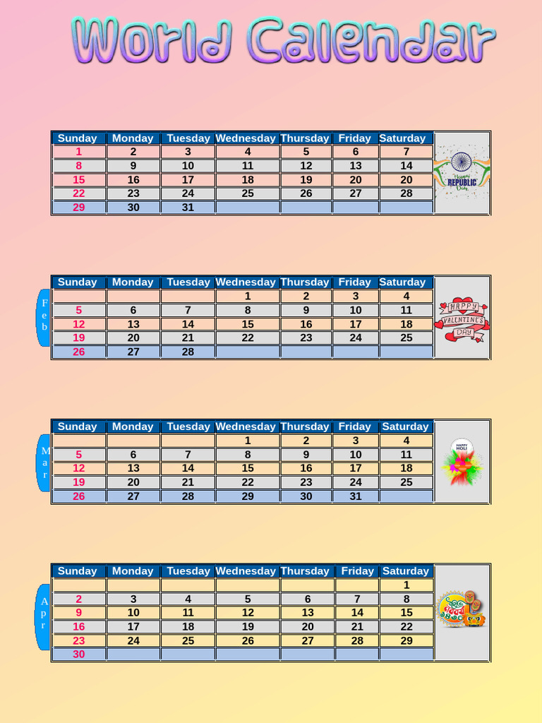 World Calender | PDF