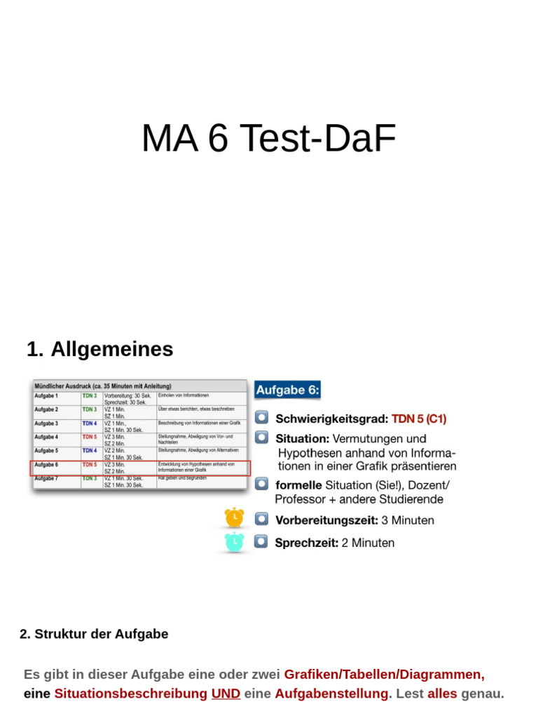 MA6 Test-DaF | PDF