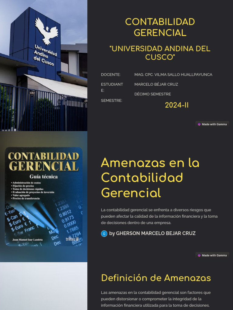 Contabilidad Gerencial | PDF