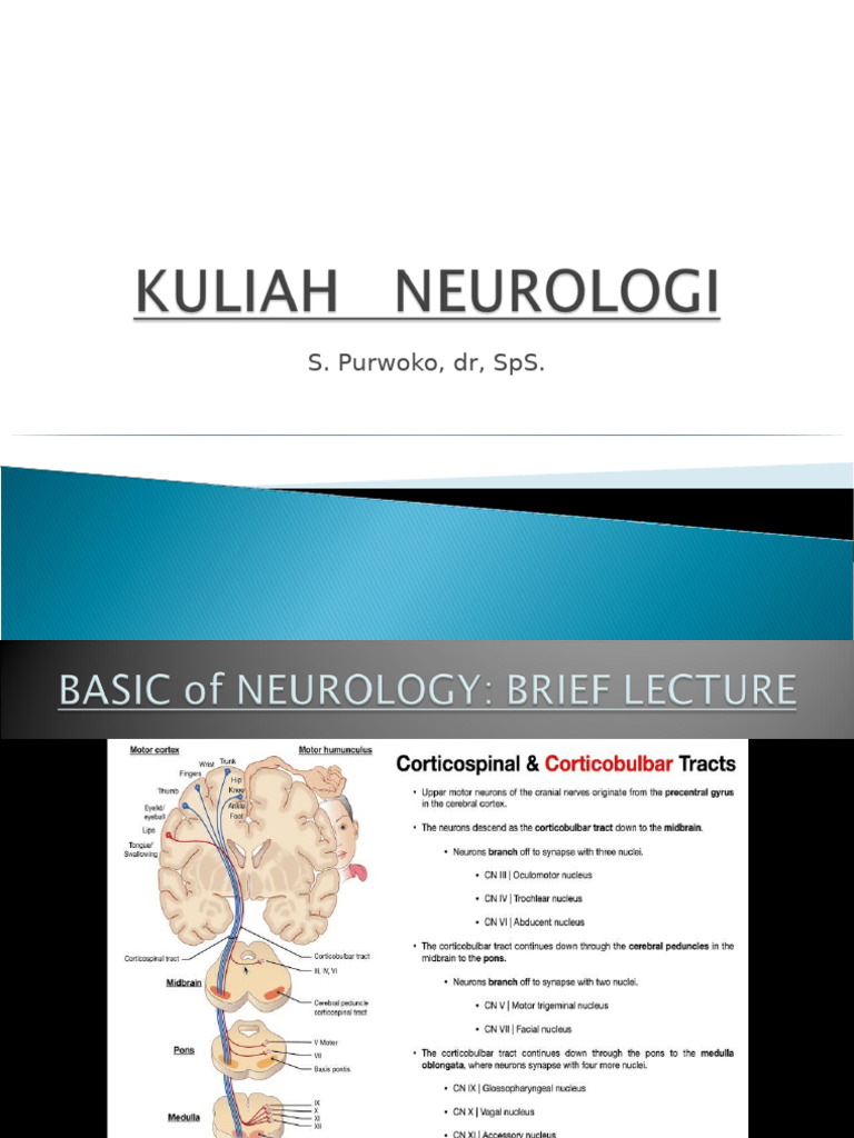 Dr. S. Purwoko - Kuliah Neurologi | PDF