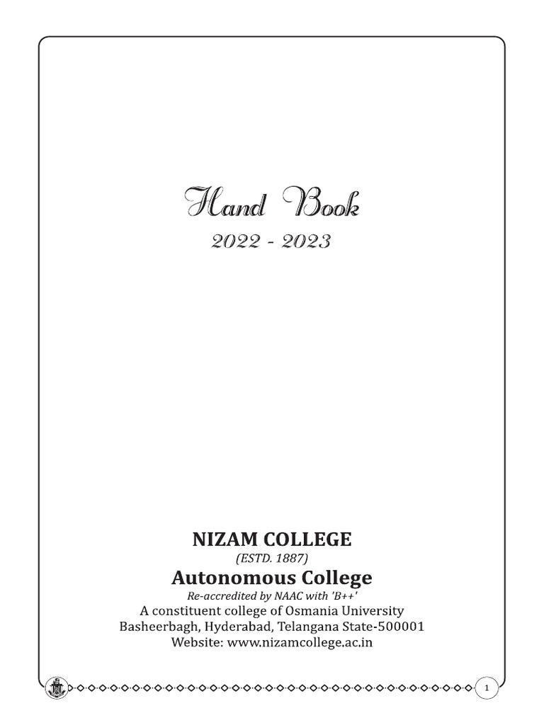 Prospectus 2022-2023 - Nizam College Website | PDF Prospectus 2022-2023 - Nizam College Website | PDF