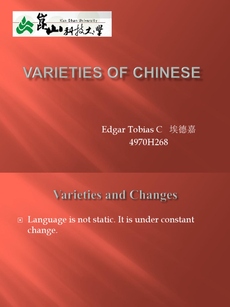 Varieties of Chinese | PDF | Standard Chinese | Tone (Linguistics)