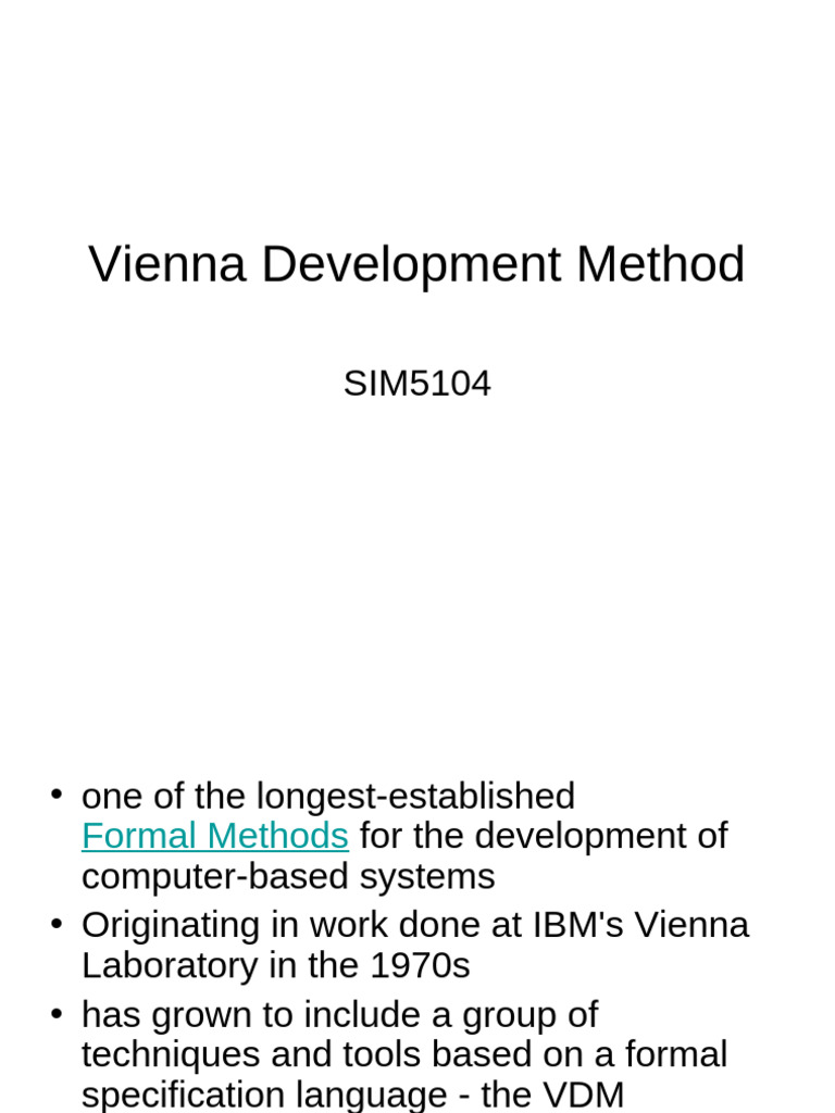 Vienna Development Method | PDF