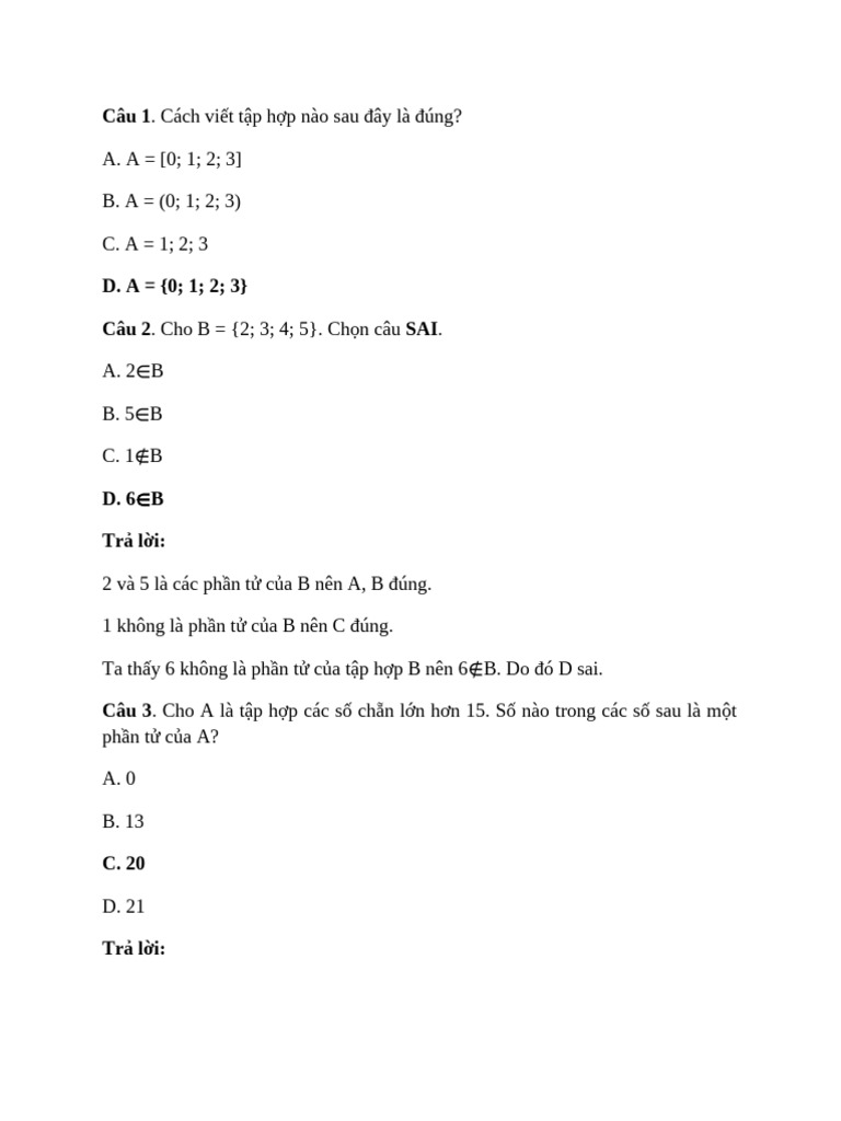 Luyện tập B1-B6 | PDF