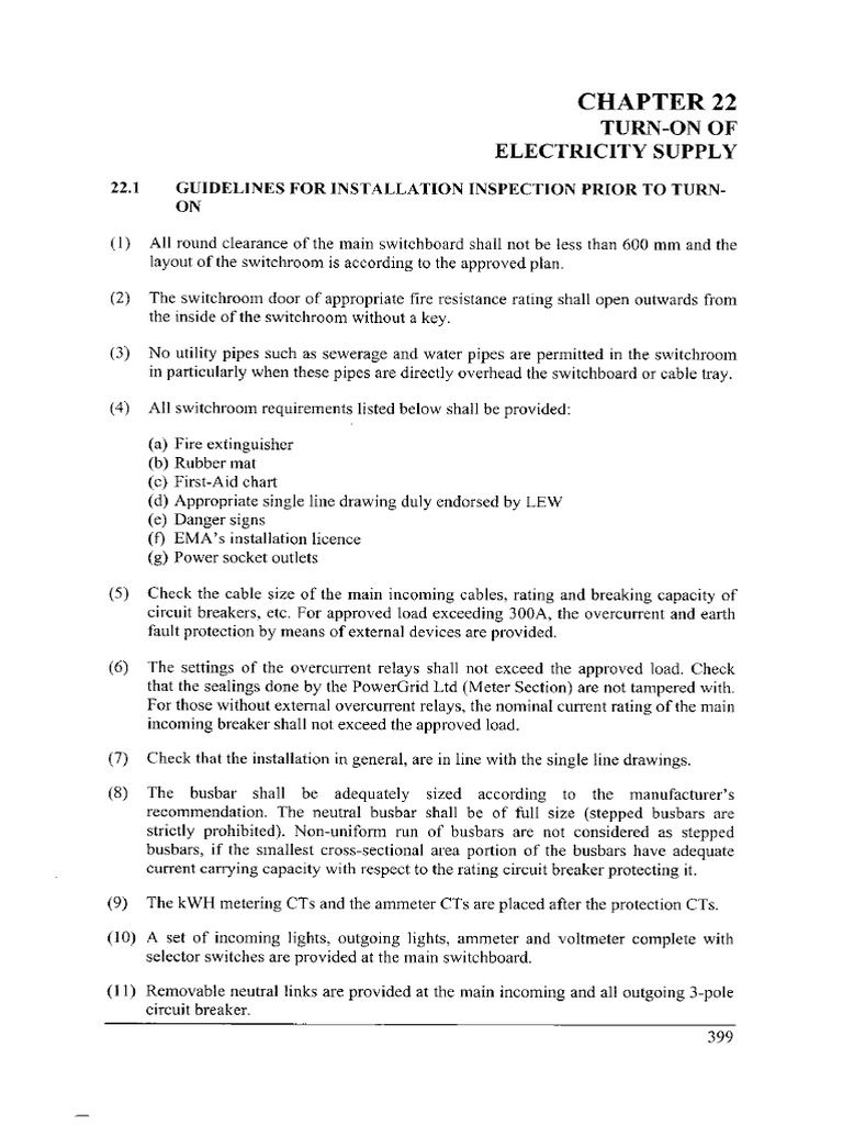 Chapter22 - Turn On of Elec Supply | PDF