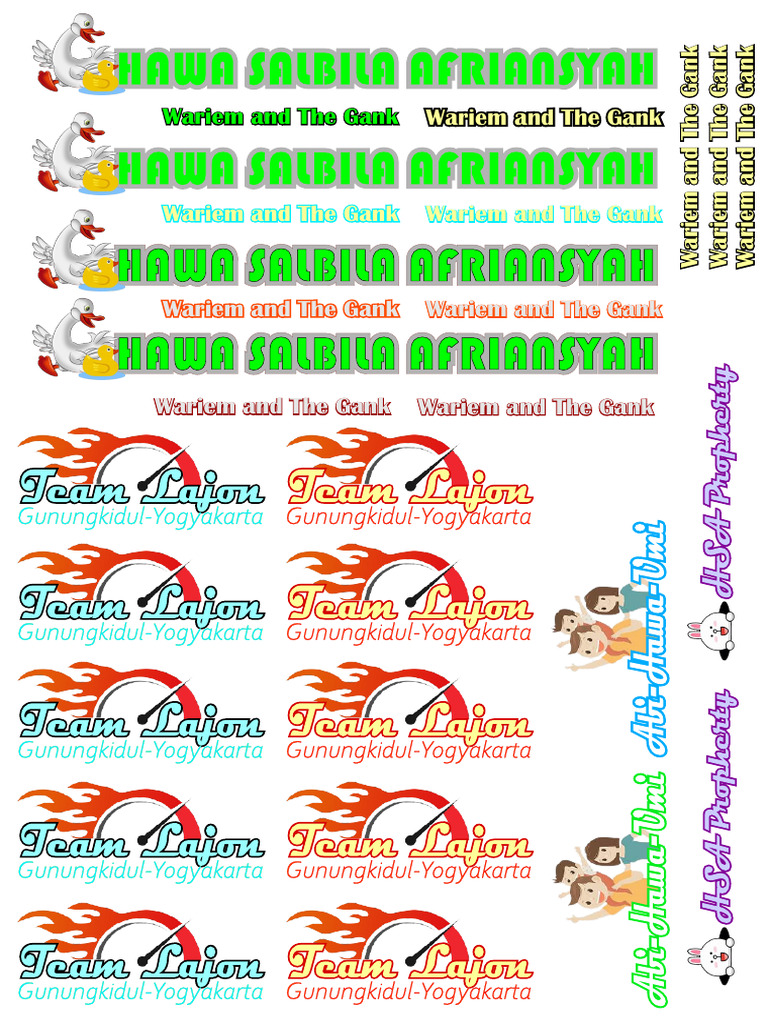 Stiker Sepeda Hawa | PDF
