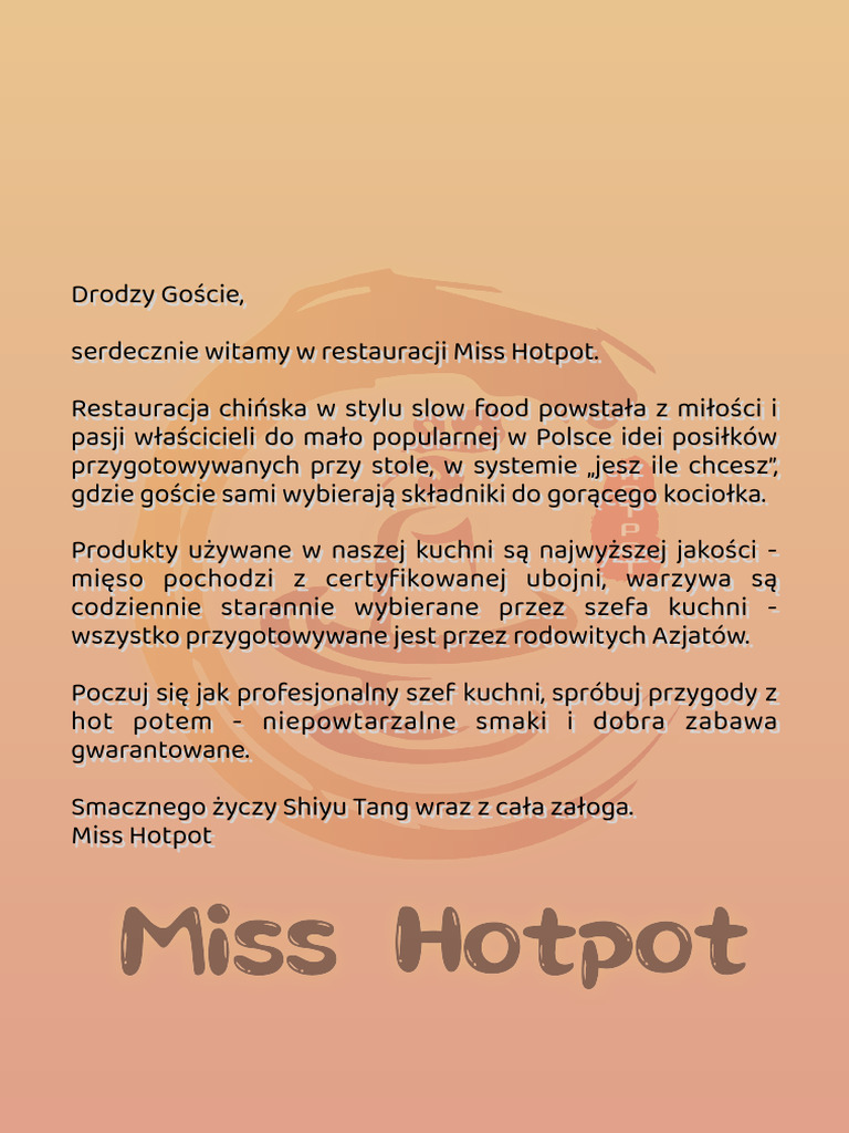 Miss Hotpot Menu 20240810 | PDF | Tofu | Foods