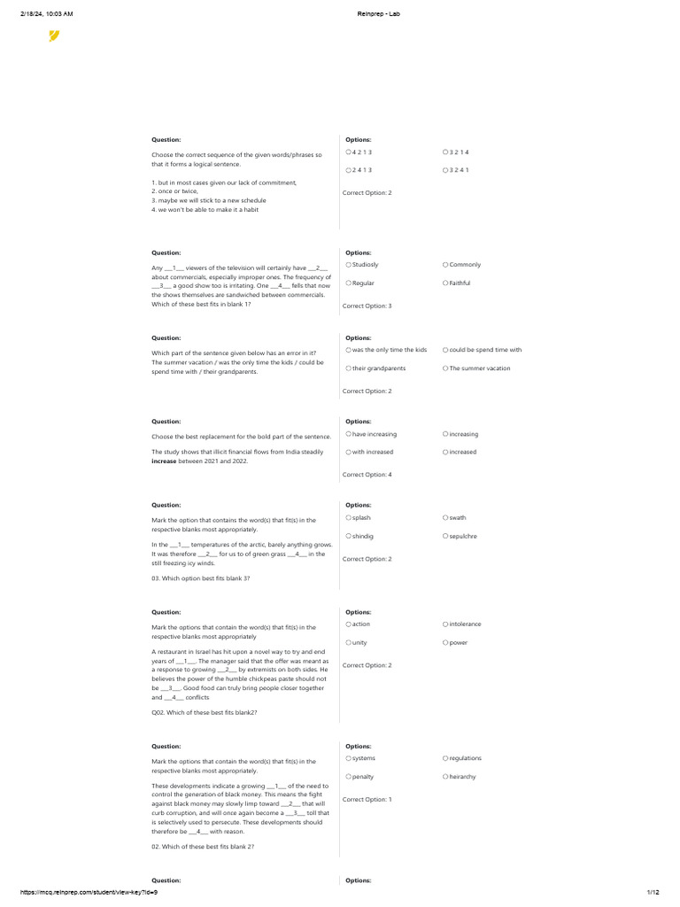 Capgemini MCQ9 | PDF