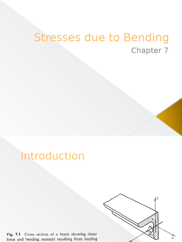 Stresses Due To Bending | PDF