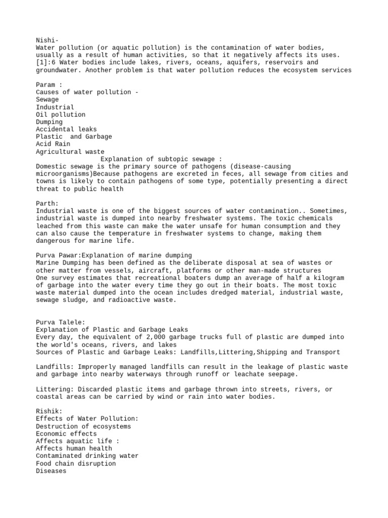 Science Purva | PDF | Water Pollution | Science & Mathematics