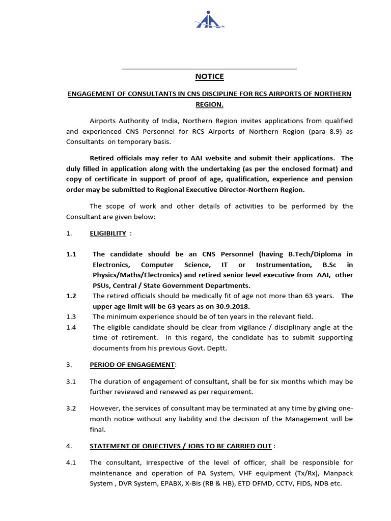 AAI Recruitment - Notification | PDF | Taxes