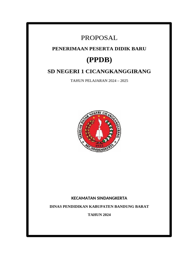 Proposal PPDB 2024-2025 | PDF