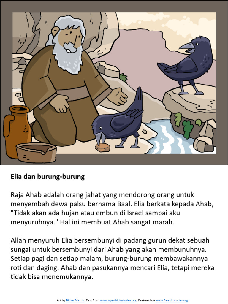 Elia Dan Burung-Burung - Cerita Dan Halaman Mewarnai | PDF