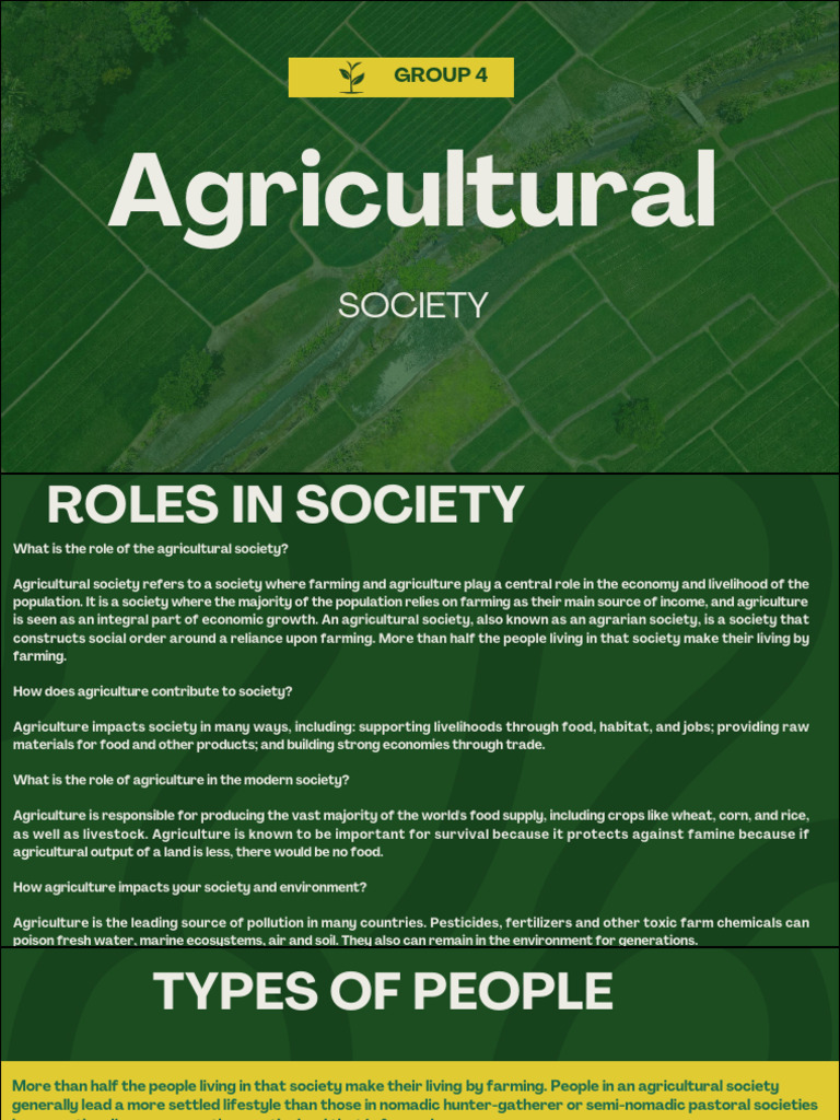 Agricultural Society | PDF