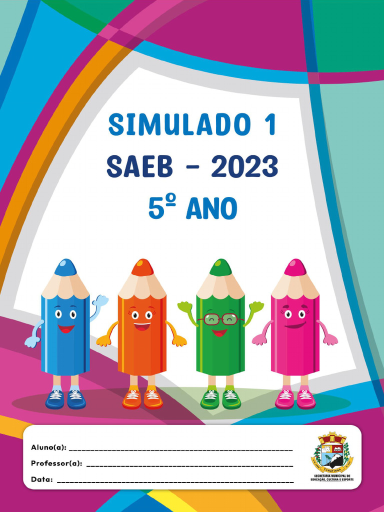 Simulado 1 - 5° Ano - Saeb 2023 | PDF