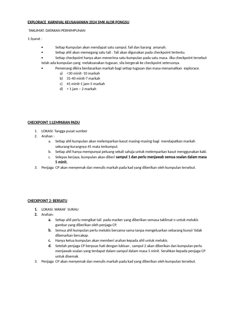 Explorace 2024 | PDF