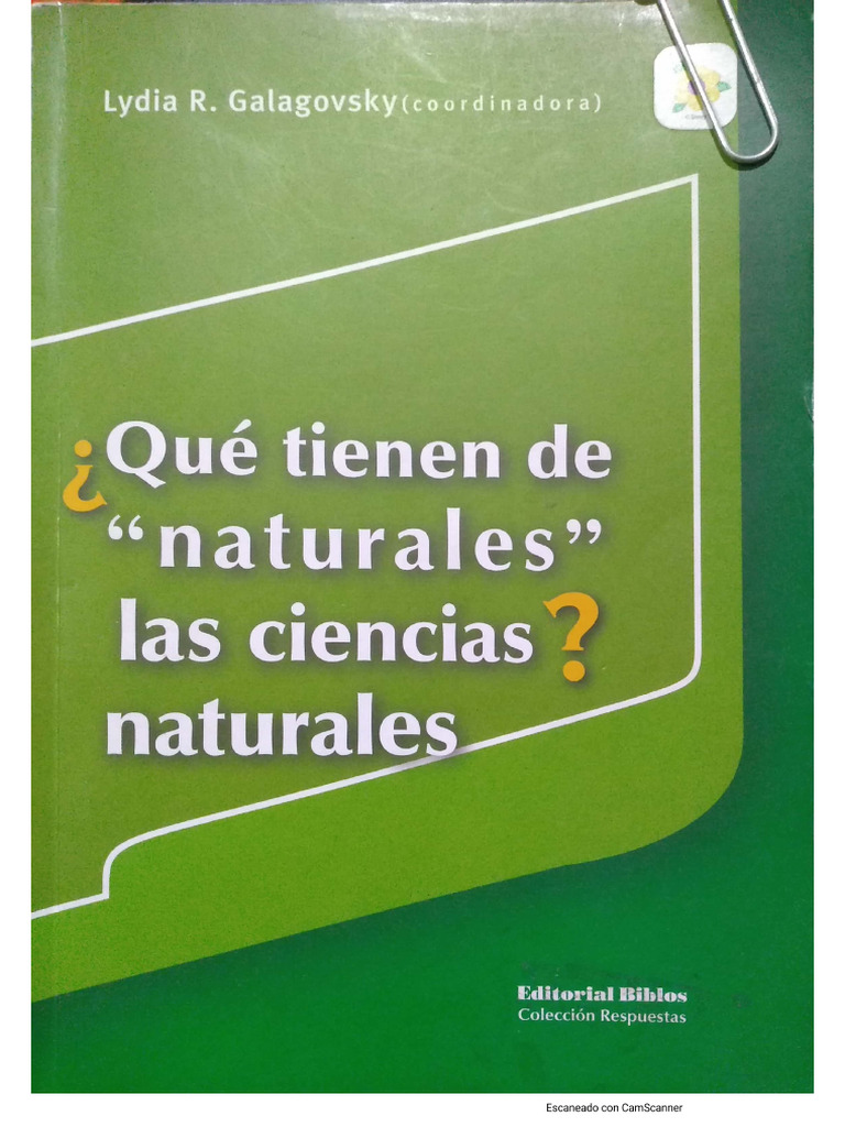 ¿Qué Tienen de Naturales Las Ciencias Naturales - Cap, 1 | PDF
