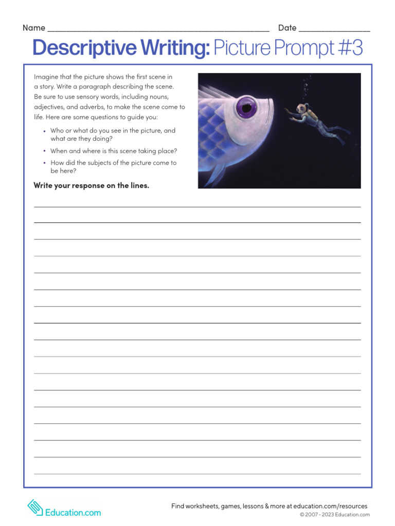 Descriptive Writing Picture Prompt 3 | PDF