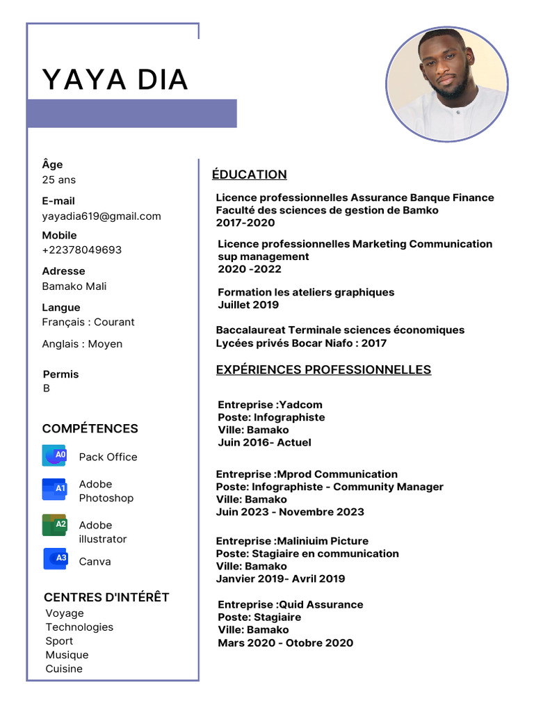 CV Yaya Dia | PDF